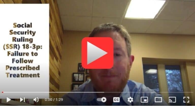 Quick rundown of SSR 18-3p: Failure to Follow Prescribed Treatment ...
